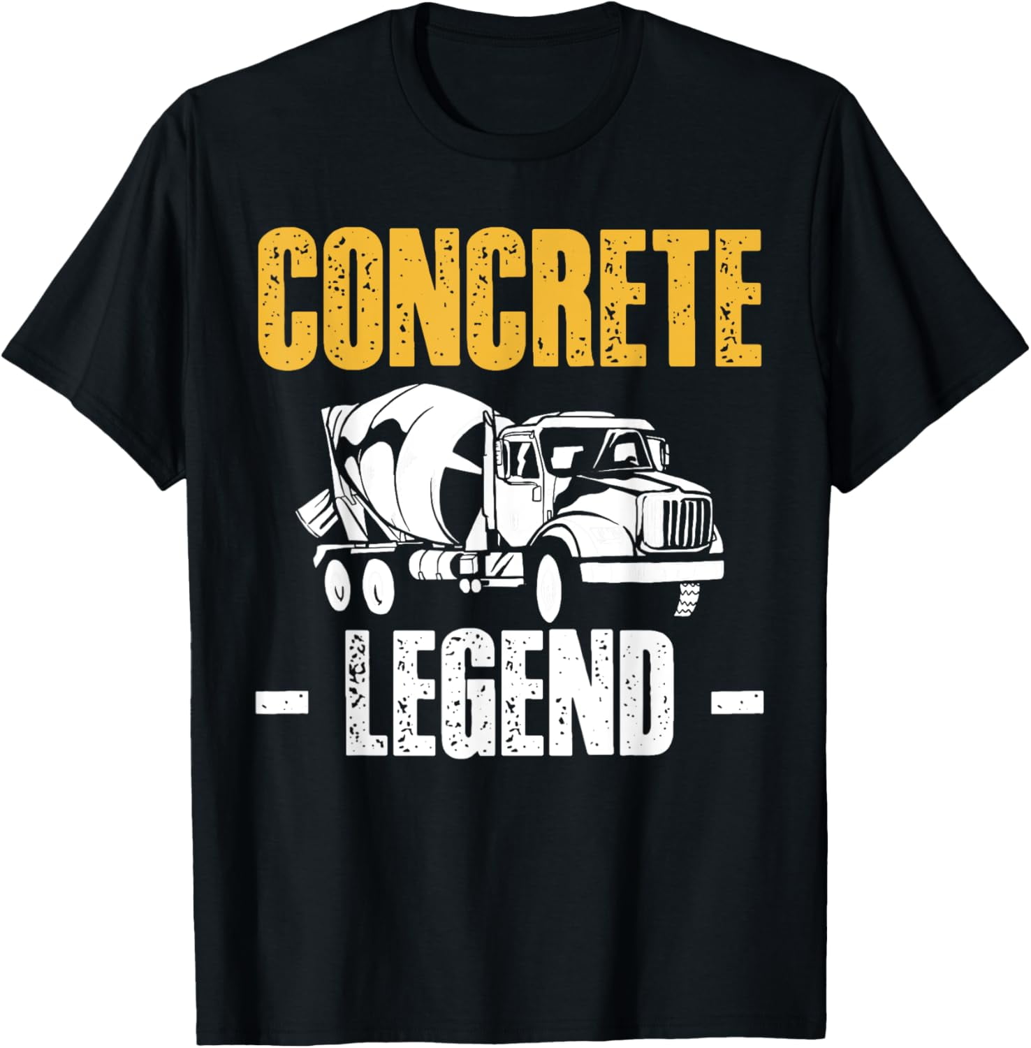Premium Daily Comfort - Concrete Legend Concrete Worker Crew T-Shirt ...