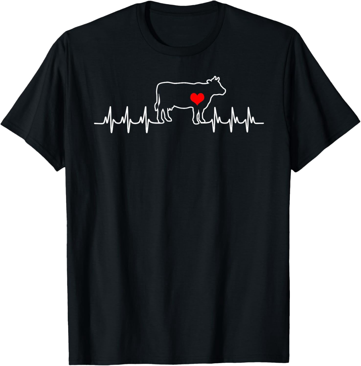 Premium Daily Comfort - I Love My Cow Valve EKG Heartbeat Heart Patient ...