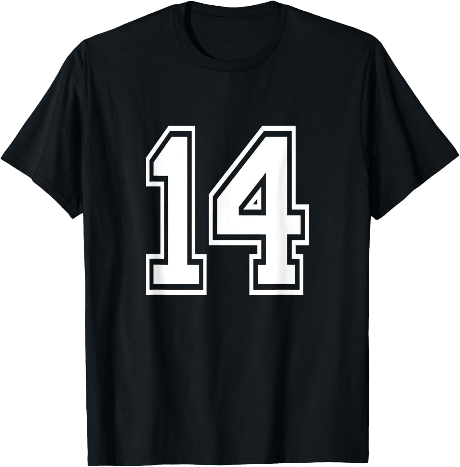 Premium Daily Comfort - Number 14 T-Shirt Birthday Varsity Sports Team ...