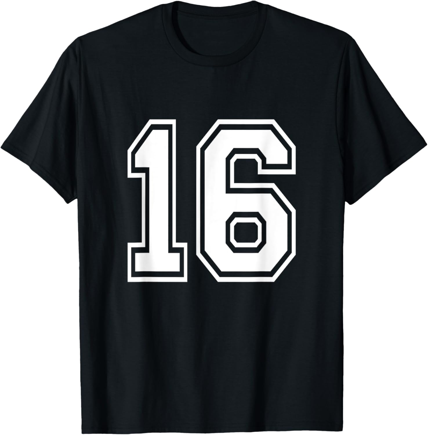 Premium Daily Comfort - Number 16 Varsity Sports Team Jersey 16th ...