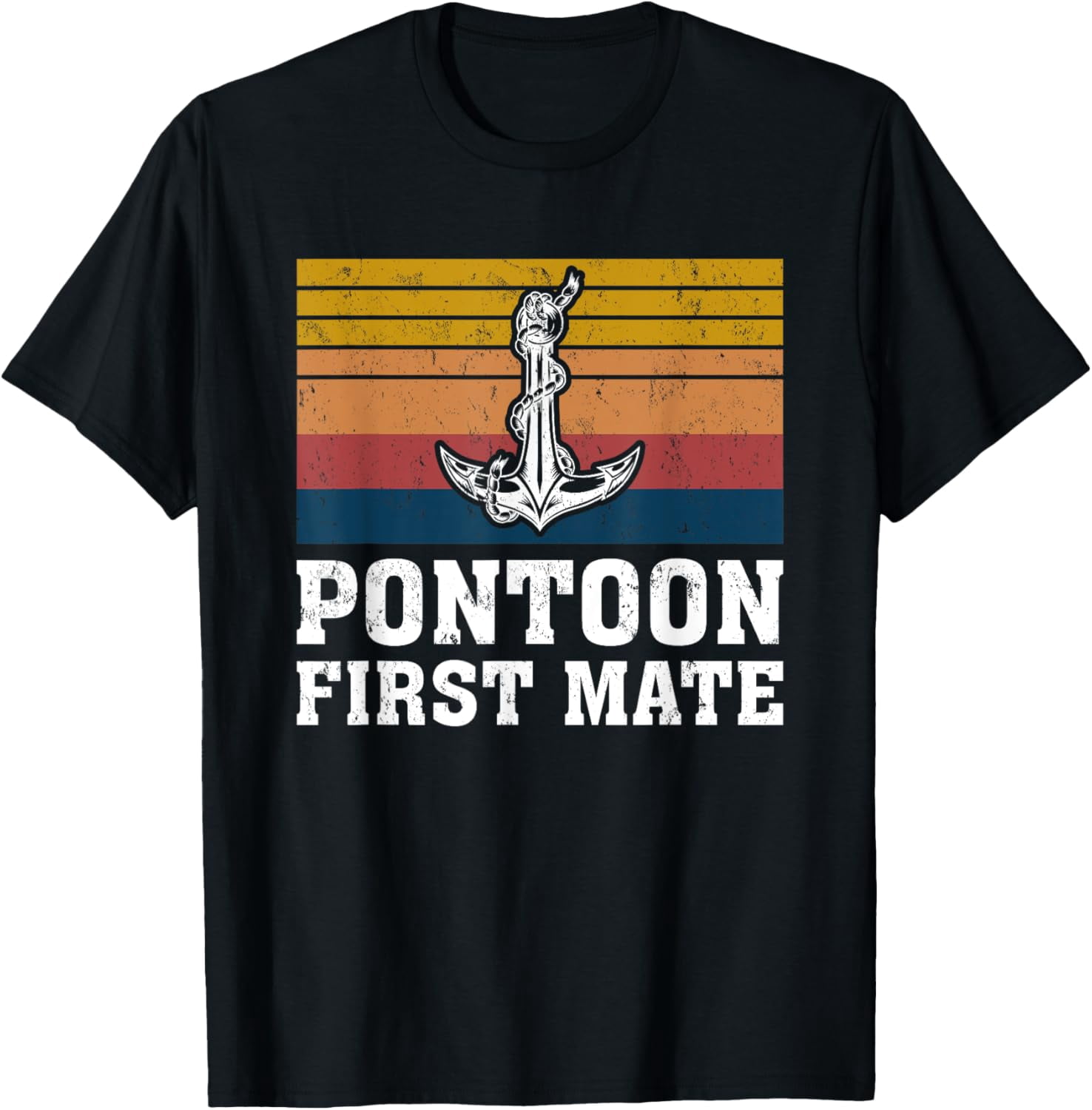 Premium Daily Comfort - Pontoon Captain Vintage Retro Pontoon First ...