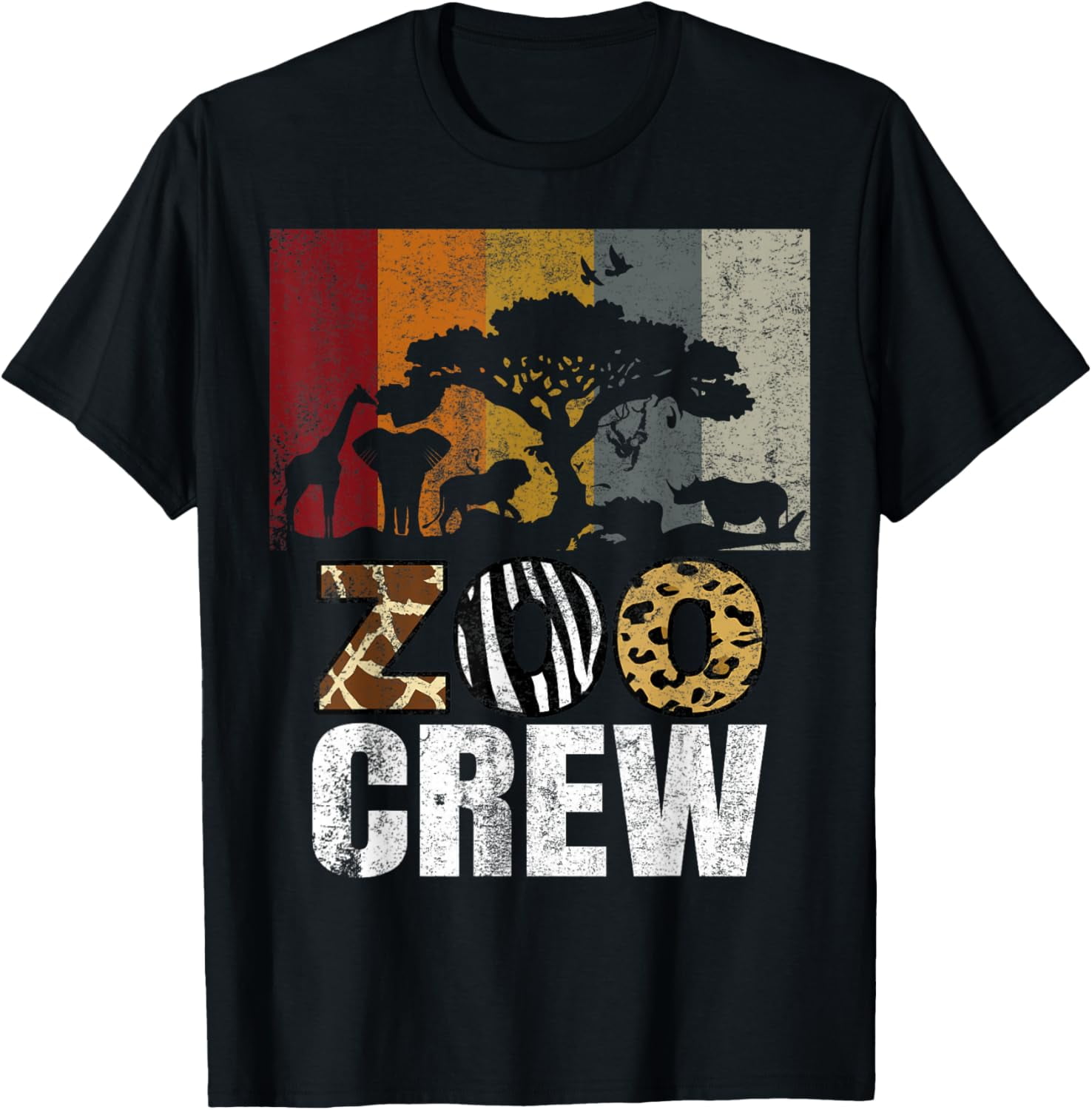 Premium Daily Comfort - Retro Zoo Crew Safari Wildlife Family Zoo Day ...