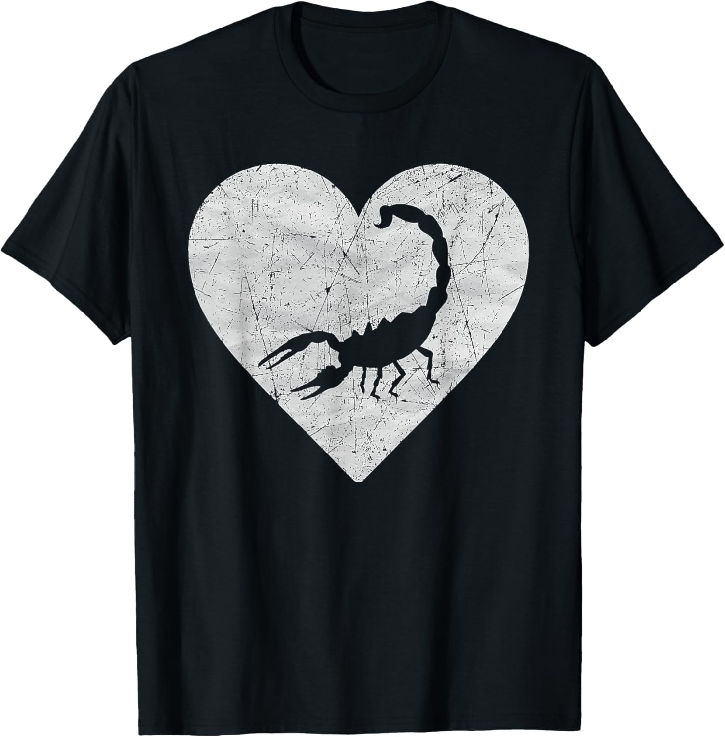 Premium Daily Comfort - Vintage Heart With Scorpion Graphic Funny ...
