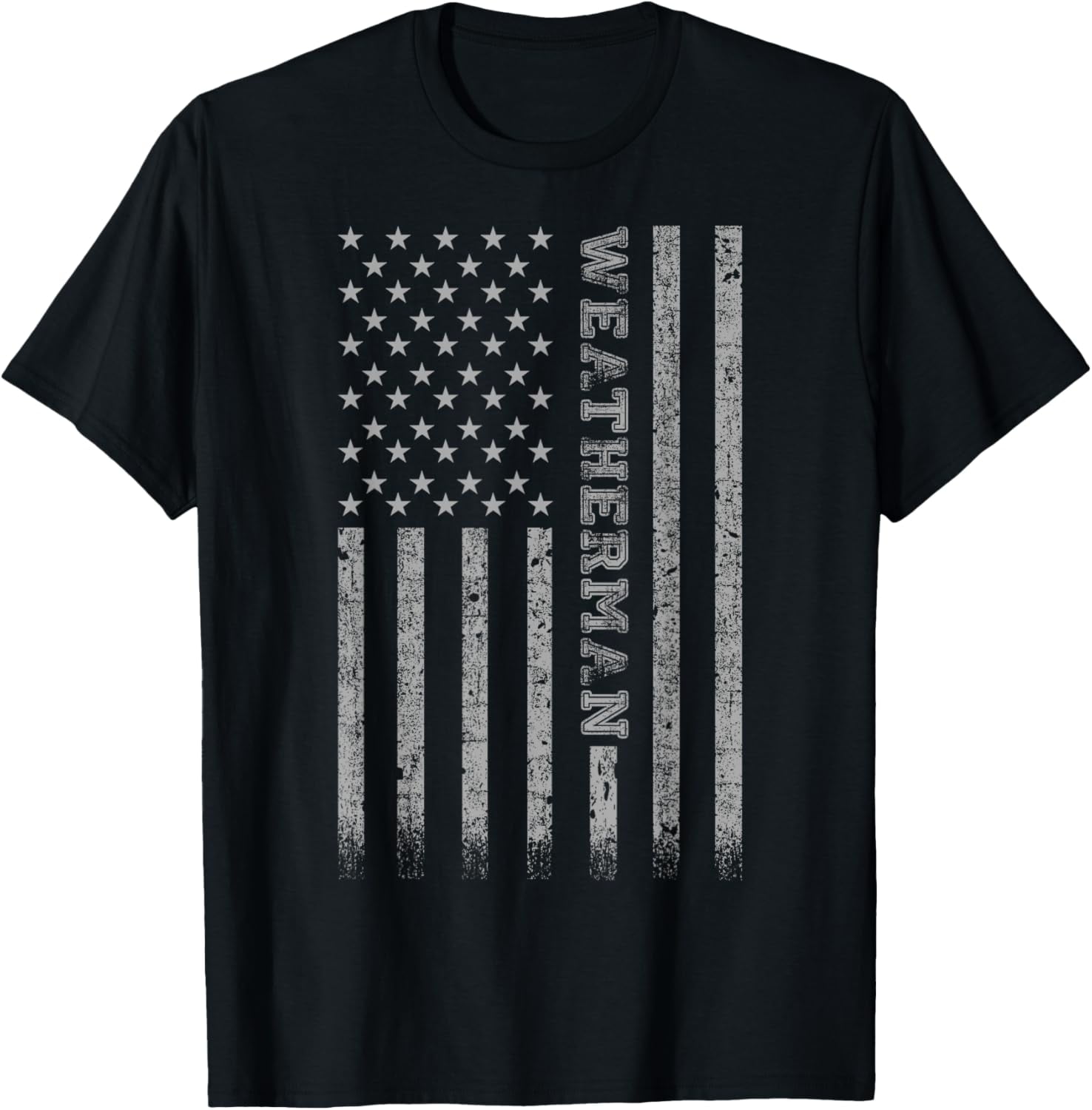 Premium Daily Comfort - Weatherman Meteorologist American Flag T-Shirt ...