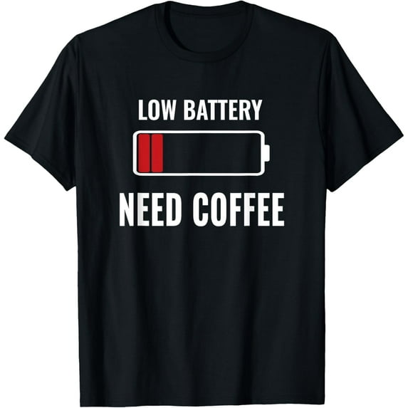 Premium Daily Comfort - Low Battery Need Coffee Funny Caffeine Lover ...