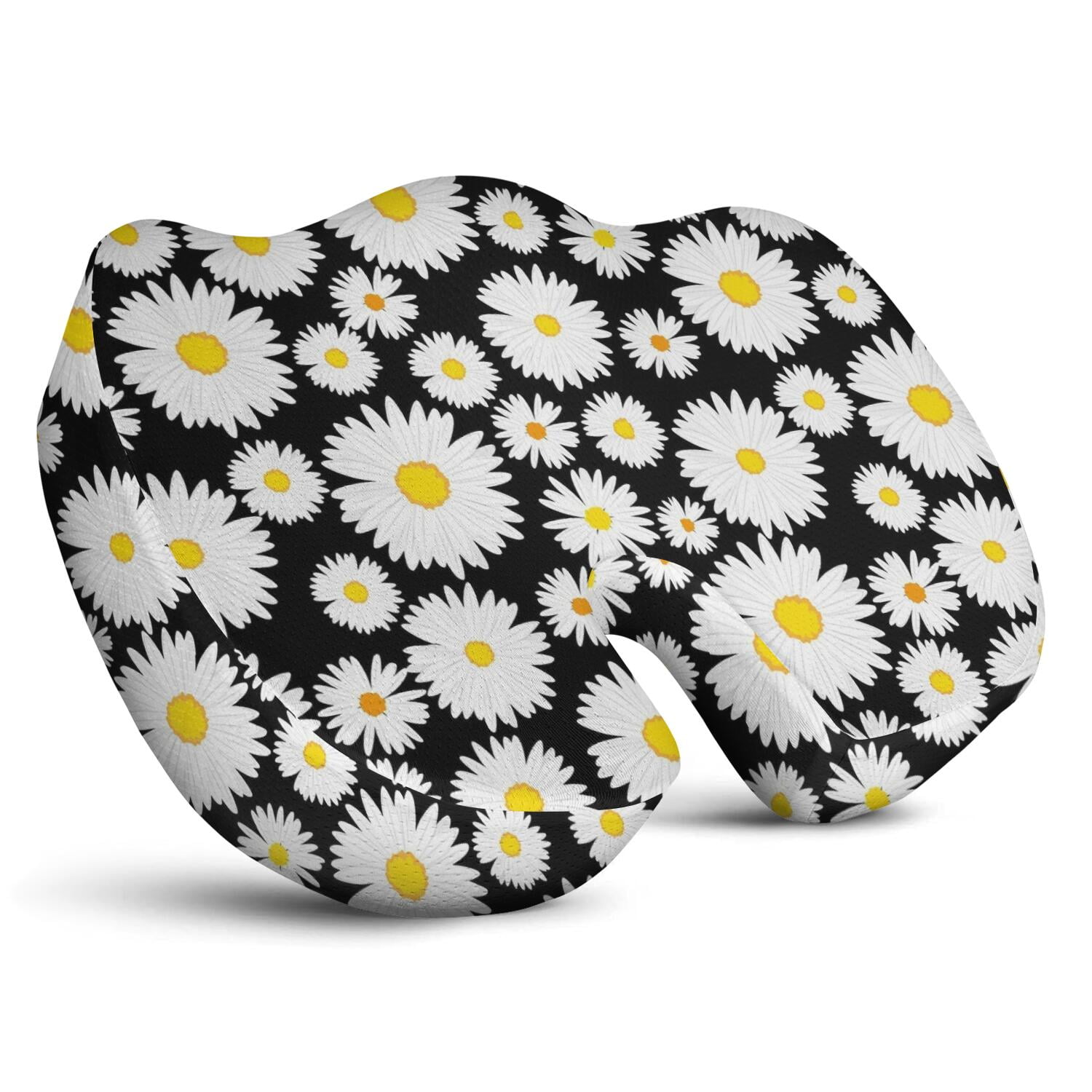 Premium Daisy Pattern Memory Foam Seat Cushion Ergonomic Chair Pad for ...