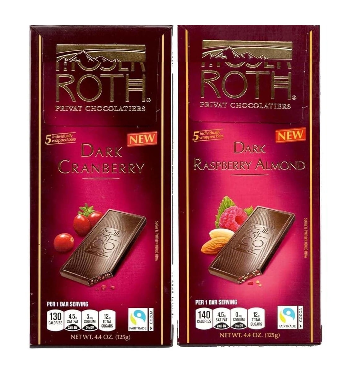Moser Roth Premium Dark Chocolate Assortment Raspberry Almond ...