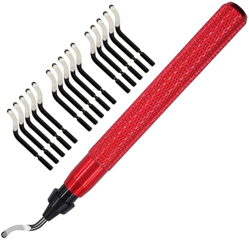 Premium Deburring Tool with 15 Pcs High Speed Steel Swivel Blades ...