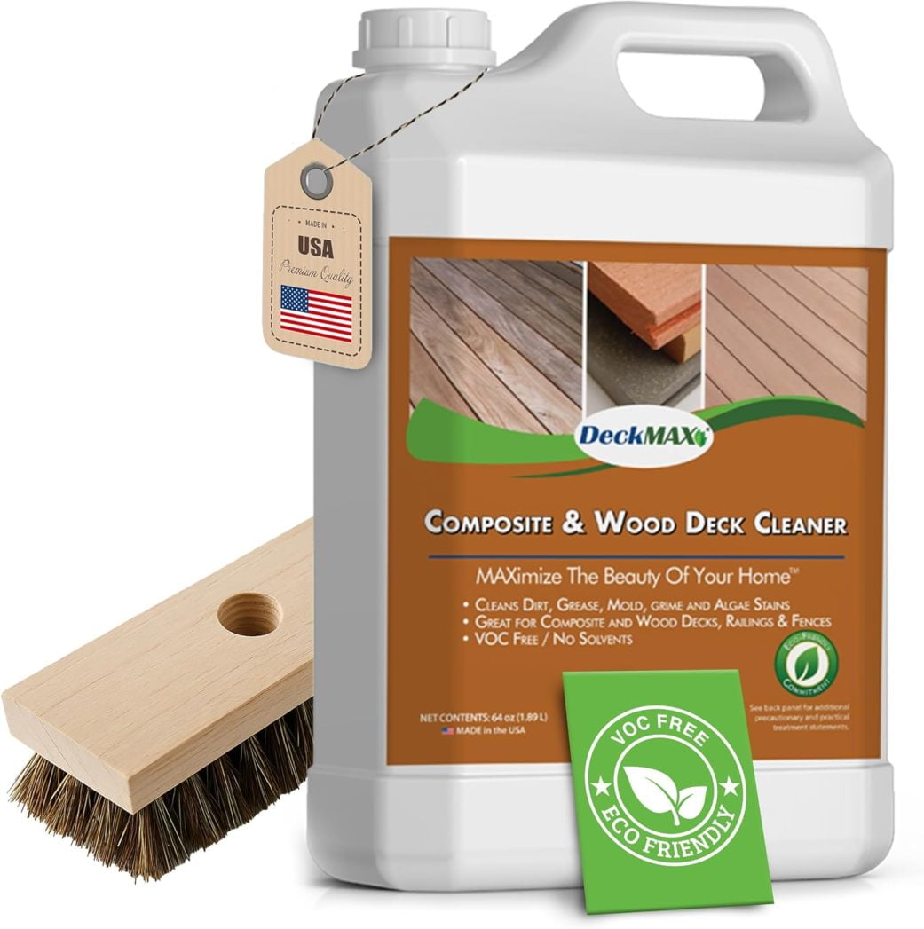 Premium Deck Cleaner Kit | Deck Cleaner and Mildew Remover | Cleans up ...