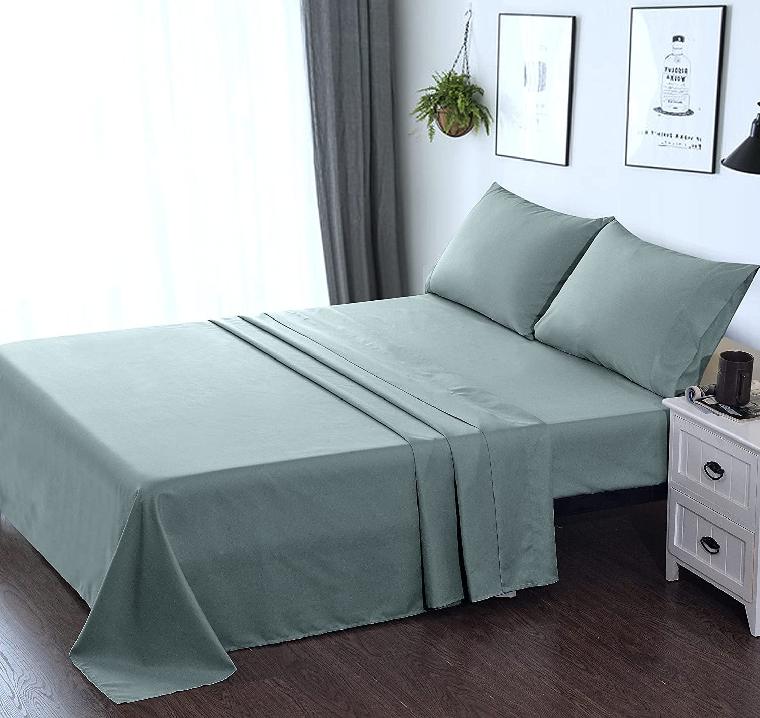 Premium Deep Pocket Fitted Sheet - Breathable and Soft - Deep Pocket ...