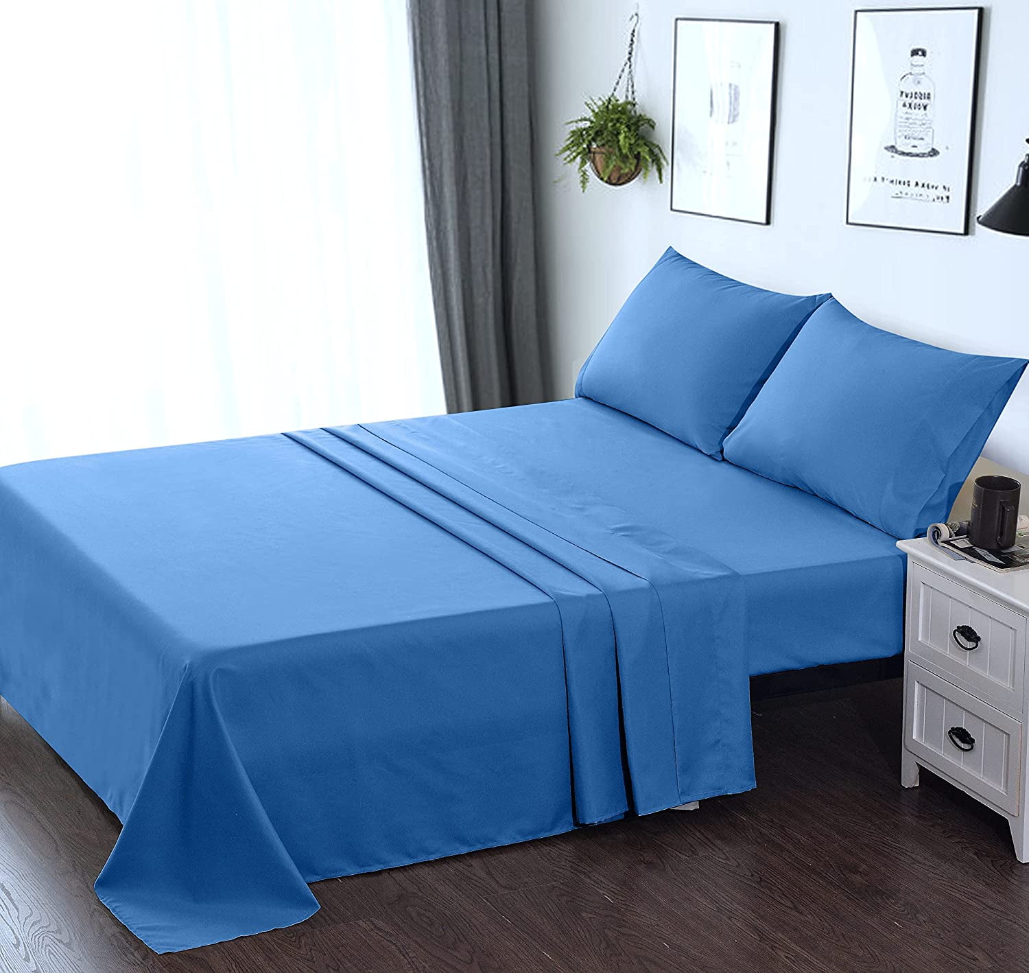 Premium Deep Pocket Fitted Sheet - Breathable and Soft - Deep Pocket ...