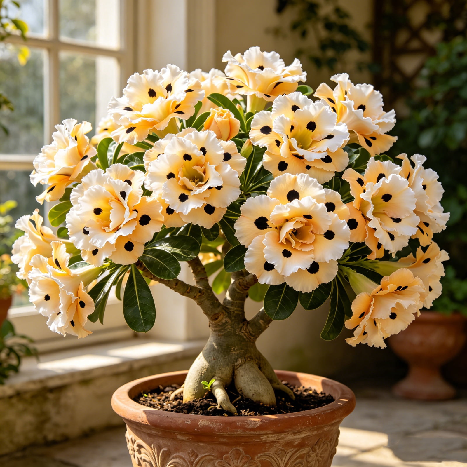 Premium Desert Rose Bulbs-Elegant Variegated Flowers-Low Maintenance ...