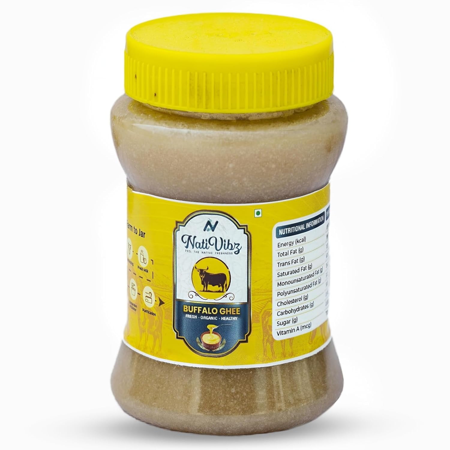 Premium Desi Buffalo Ghee By NatiVibz | Rich In Nutrients & Traditional ...
