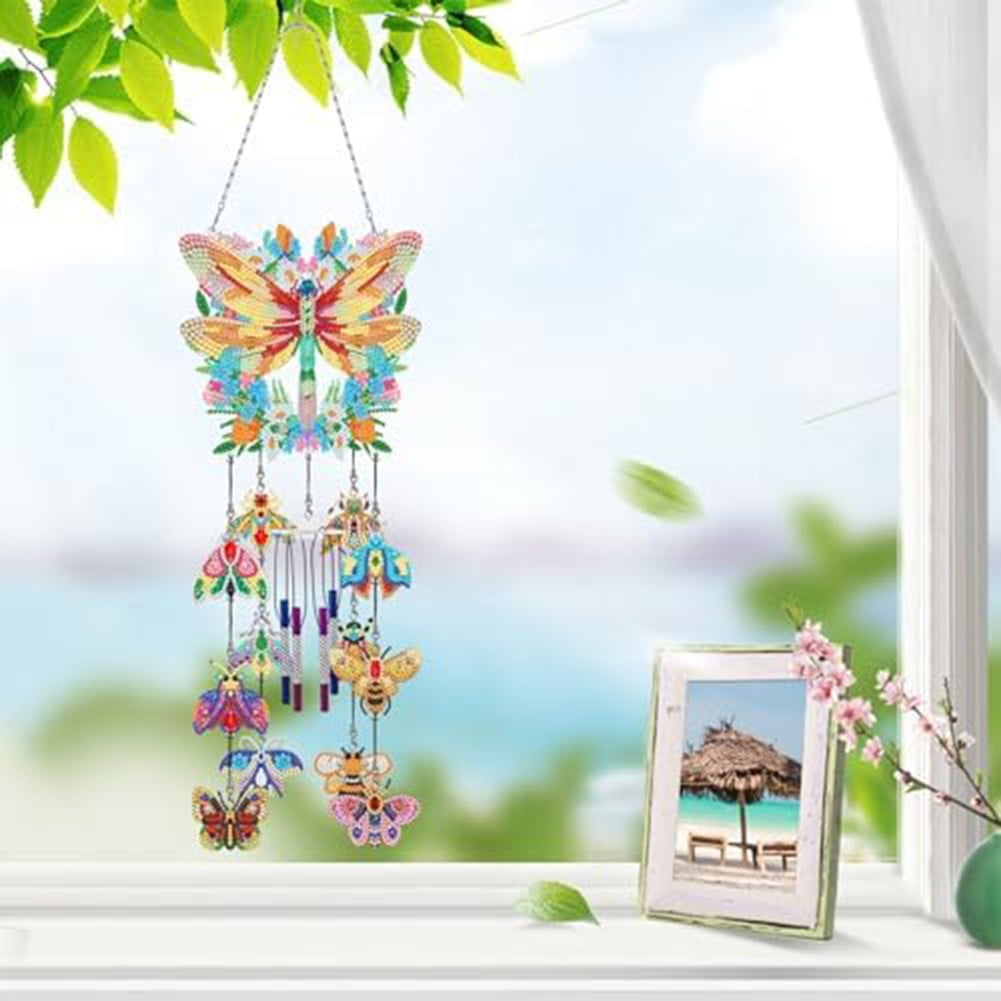 Premium Diamond Picture Wind Chime Exquisite For Crystal Diamond Set ...
