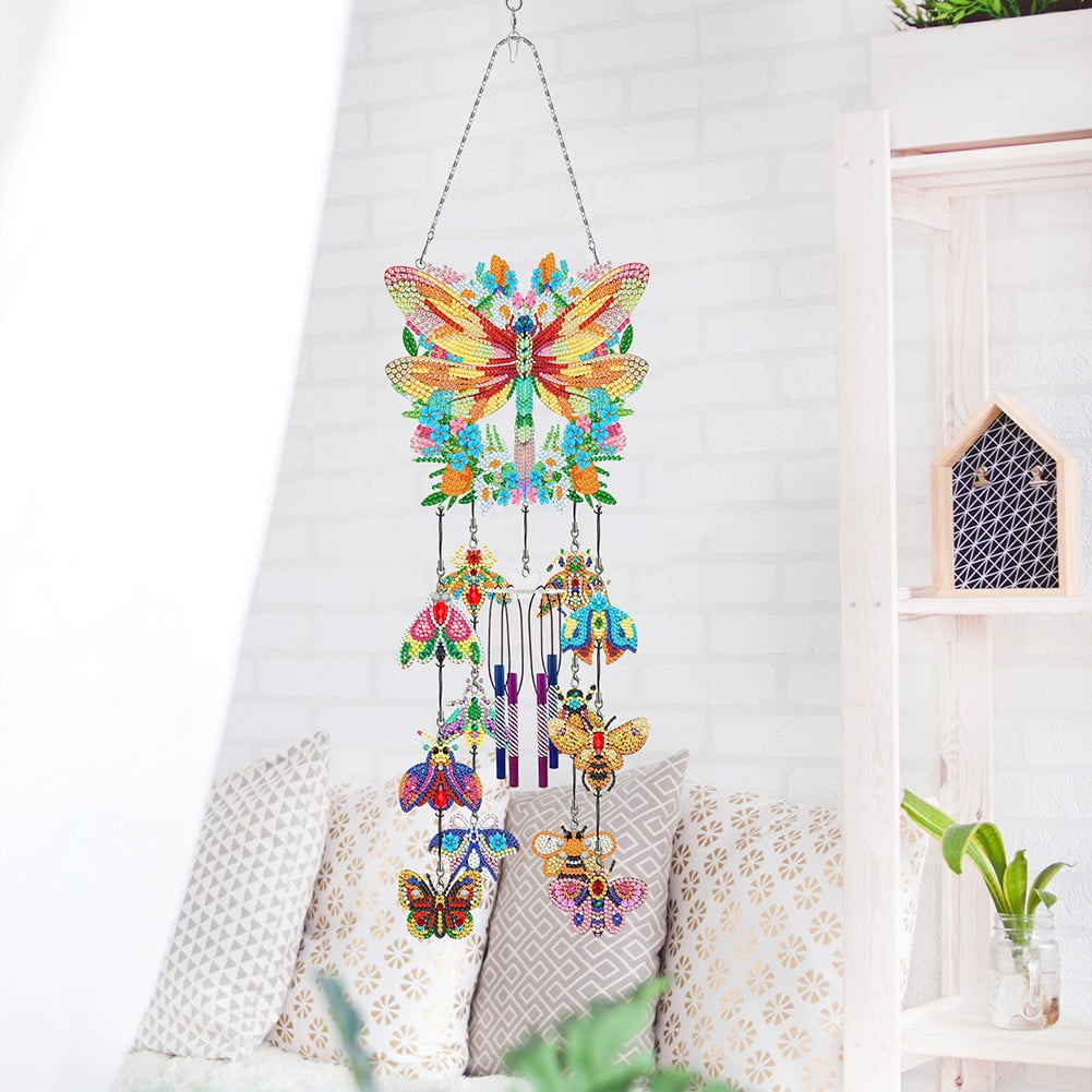 Premium Diamond Picture Wind Chime Exquisite For Crystal Diamond Set ...