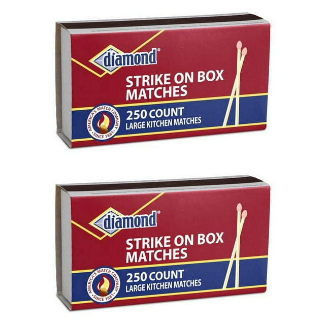 Premium Large, Long-Lasting Diamond Tan Kitchen Matches - 250 Ct in Big ...