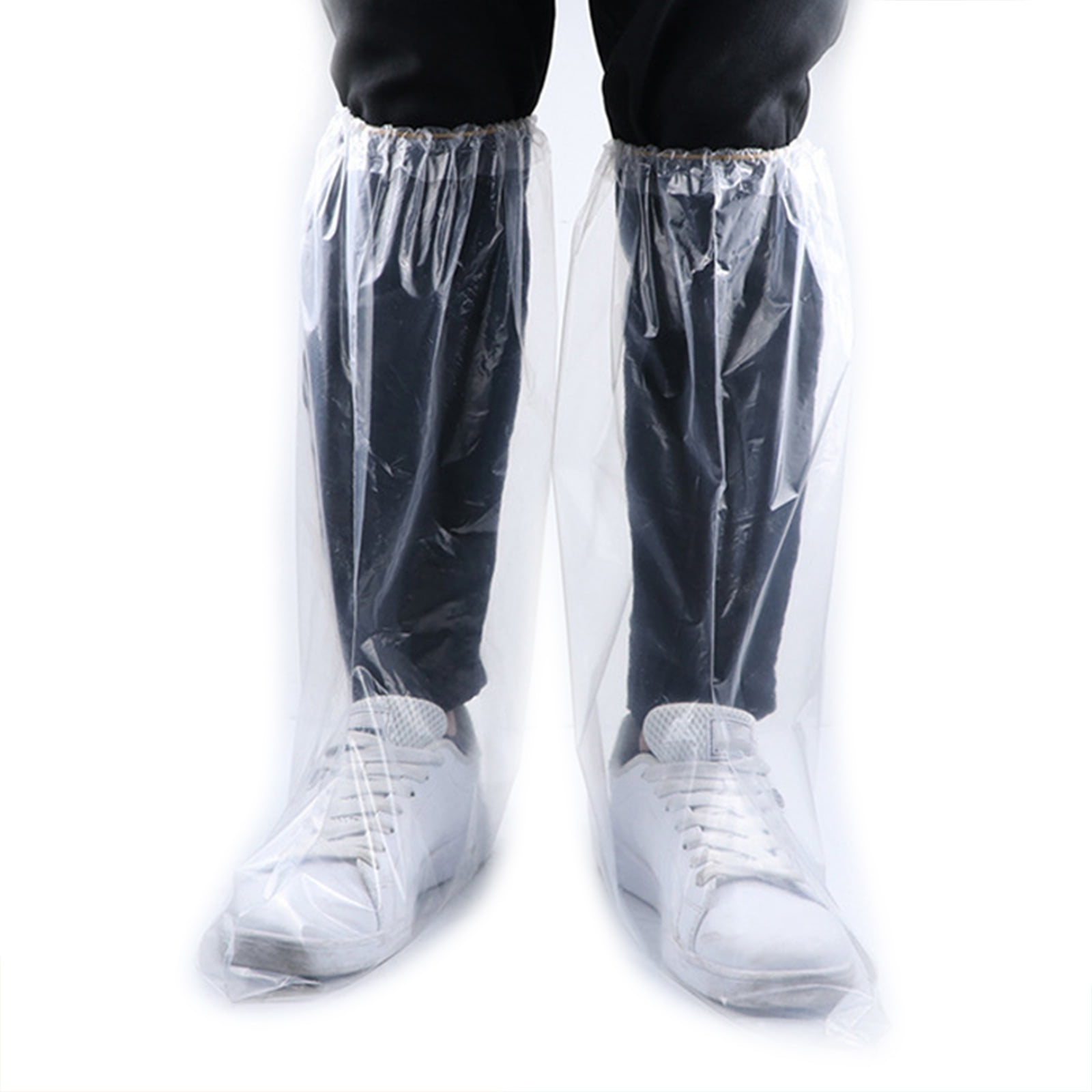 Premium Disposable Boot Covers Plastic Long Waterproof Shoes Cover for ...