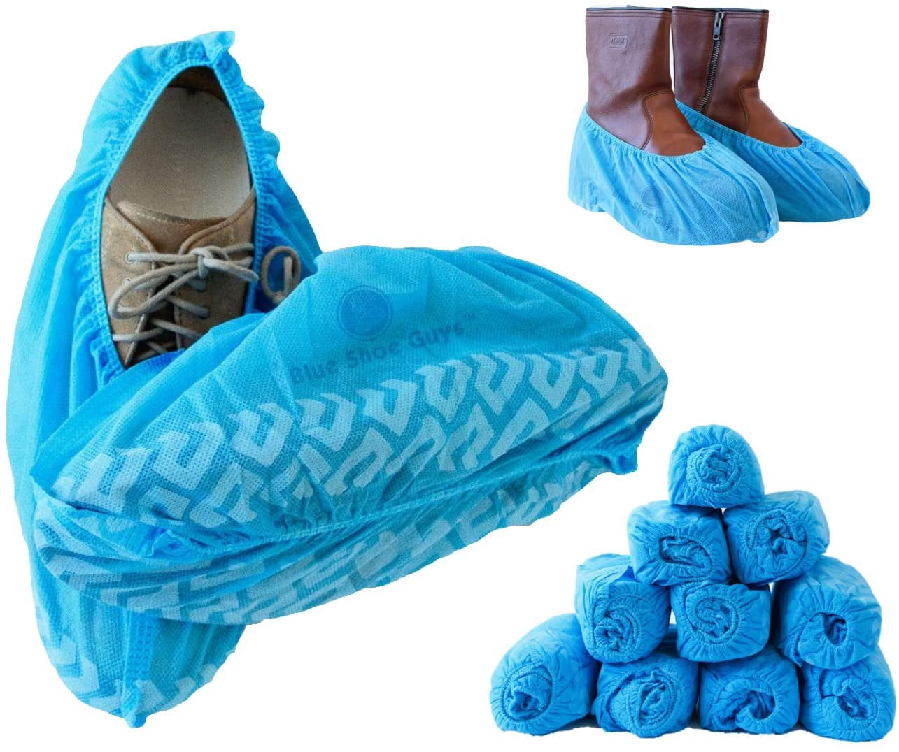 Premium Disposable Boot Shoe Covers Booties | 50 Pack | Durable, Non ...