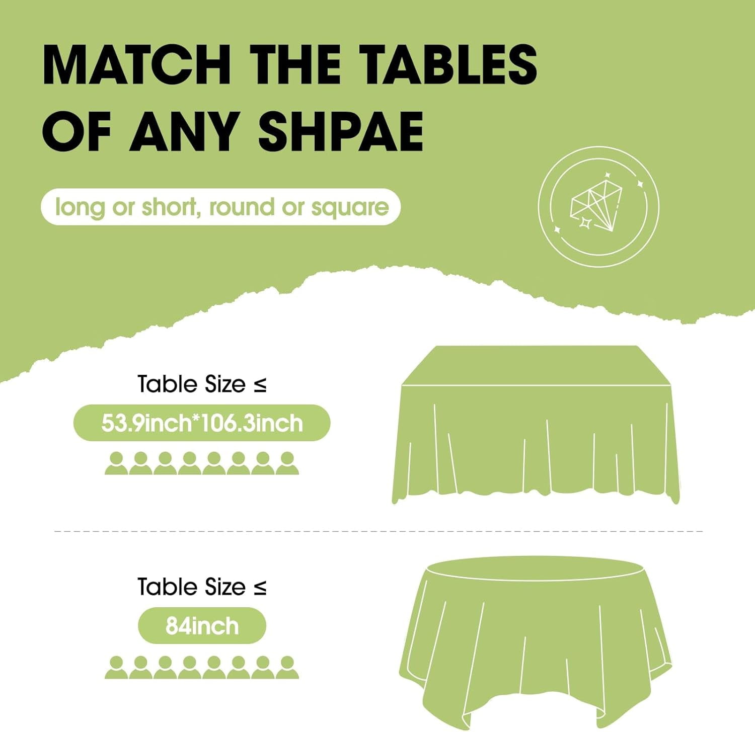 Premium Disposable Table Cloth - 10 Pack, 54 X 108 Inch Table Cloths ...