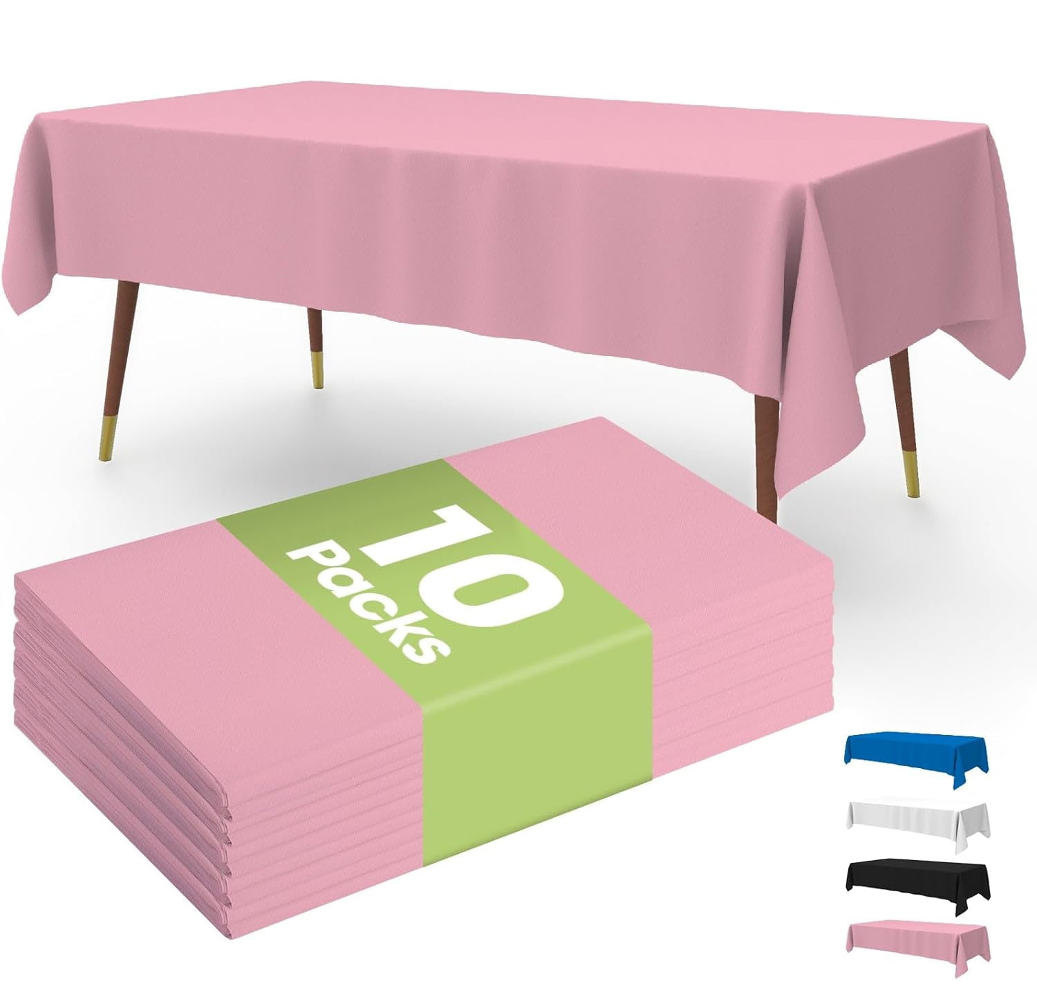Premium Disposable Table Cloth,10 Pack, 54 x 108 Inch Table Cloths for ...
