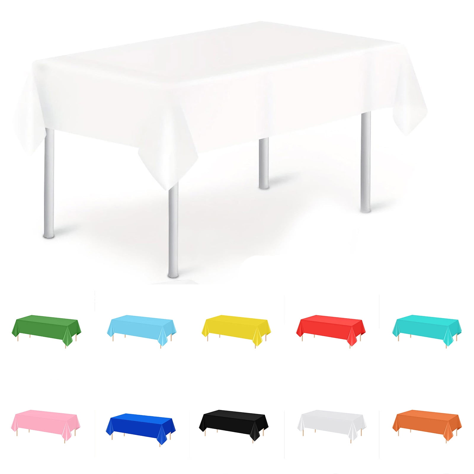 Premium Disposable Tablecloth 54"x108", Exquisite 1Pack Disposable ...