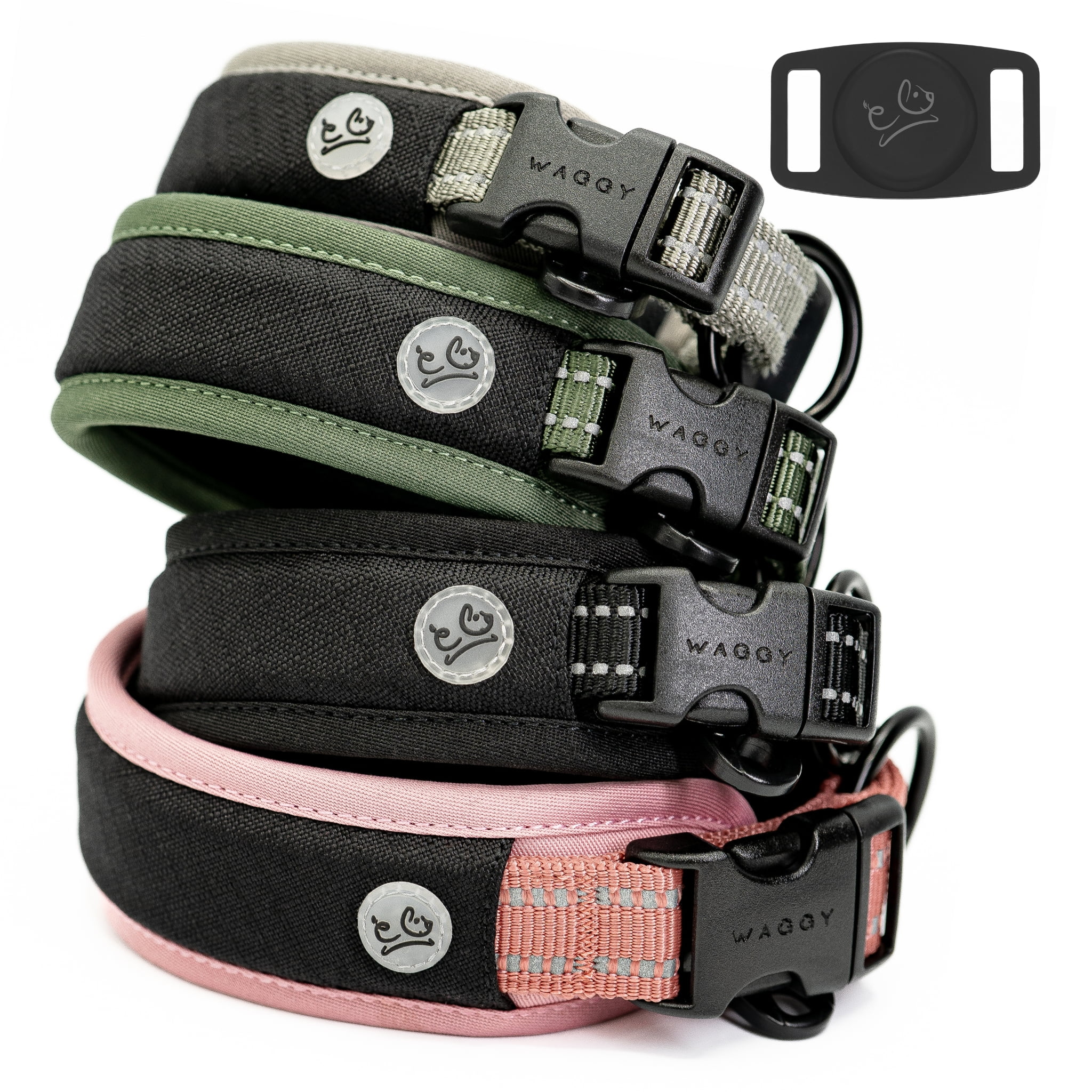Premium Dog Collar - Apple Airtag Holder – Adjustable Heavy Duty 3M ...