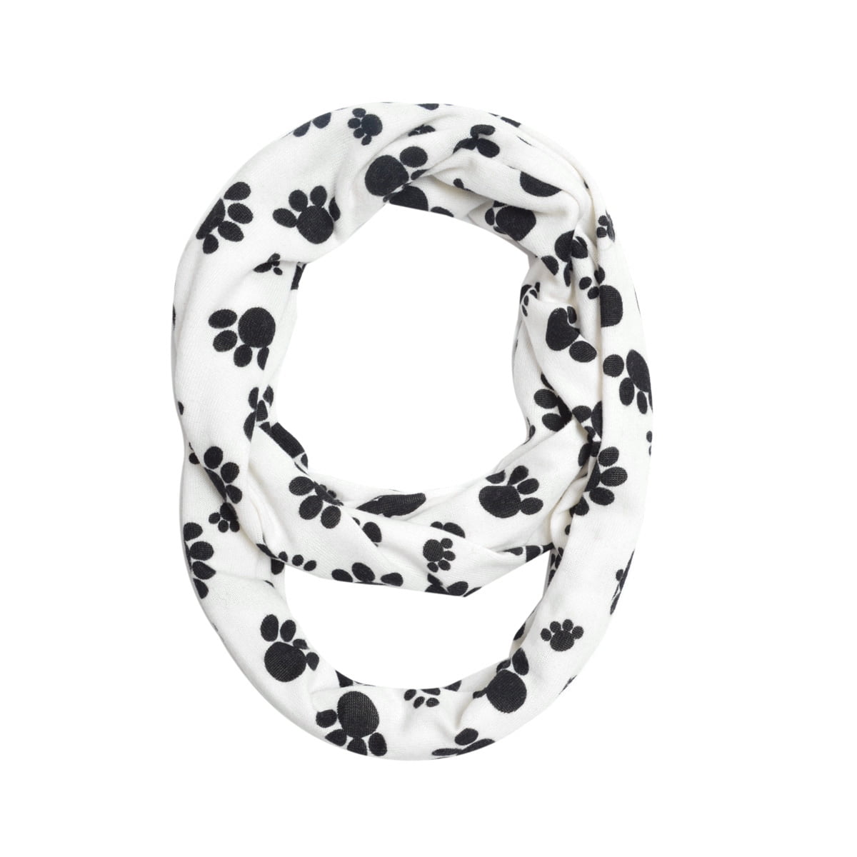 Premium Dog Paw Print Infinity Loop Circle Scarf - Walmart.com