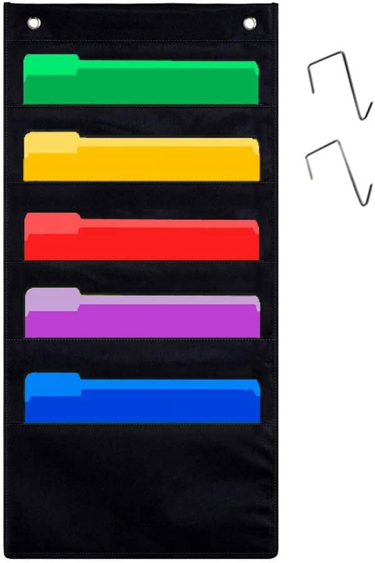 Premium Door Hanging File Organizer, Stackable Wall File Storage Pocket ...