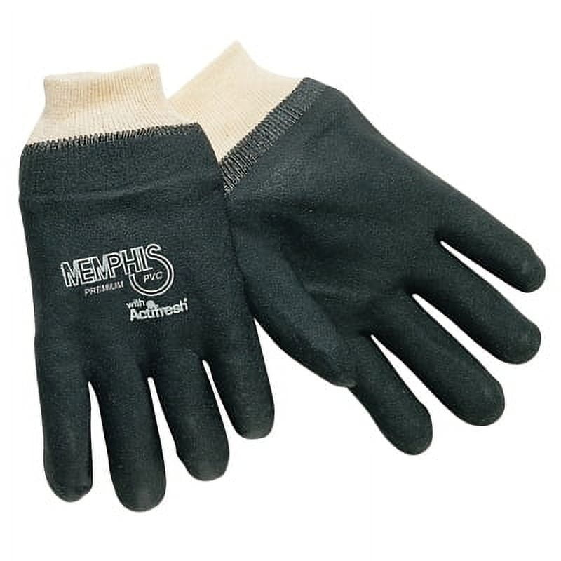 Premium Double-Dipped PVC Gloves, Large, Green | Bundle of 5 Dozen ...