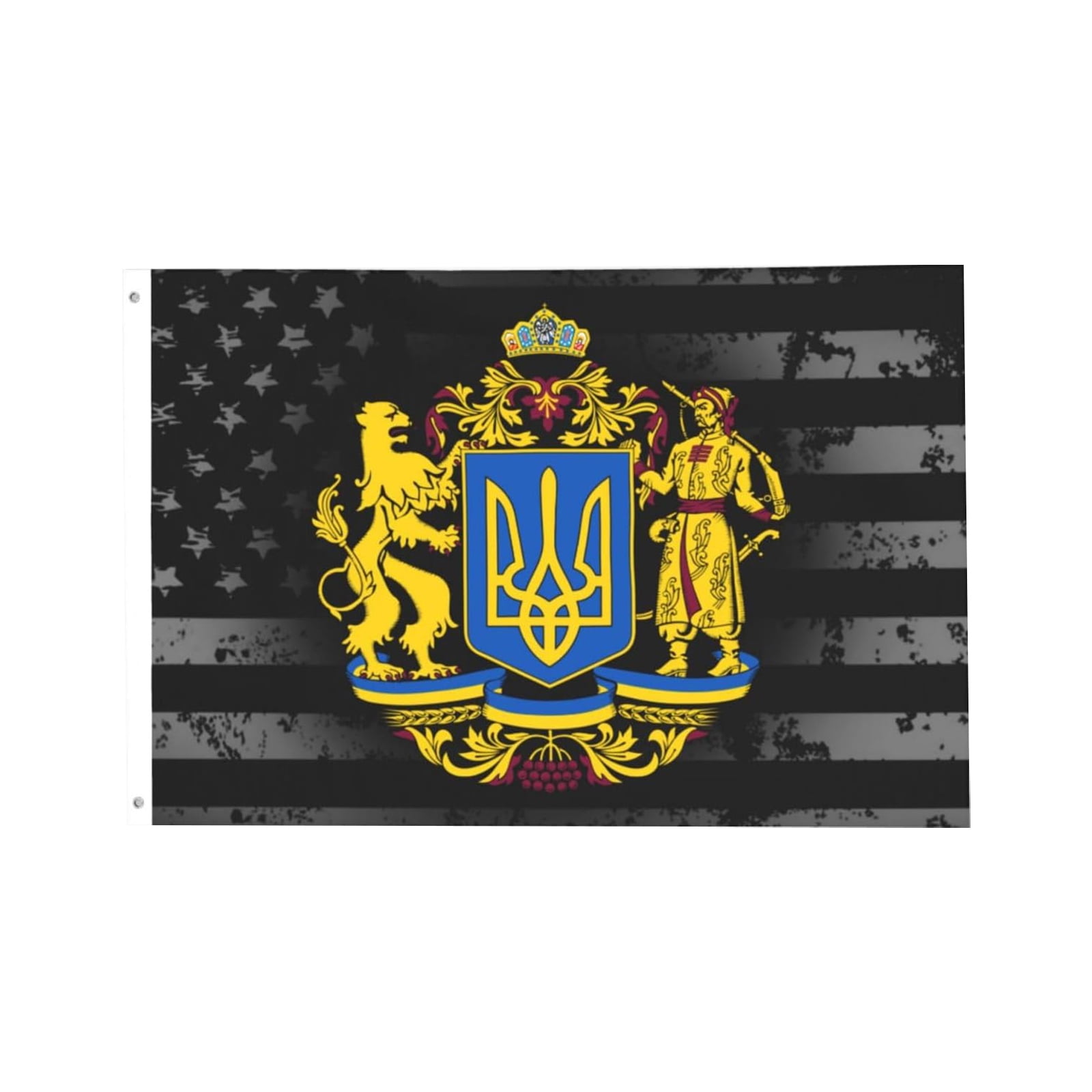 Premium Double Sided Yellow and Blue Flag 3x5 Ft, Longest Lasting ...