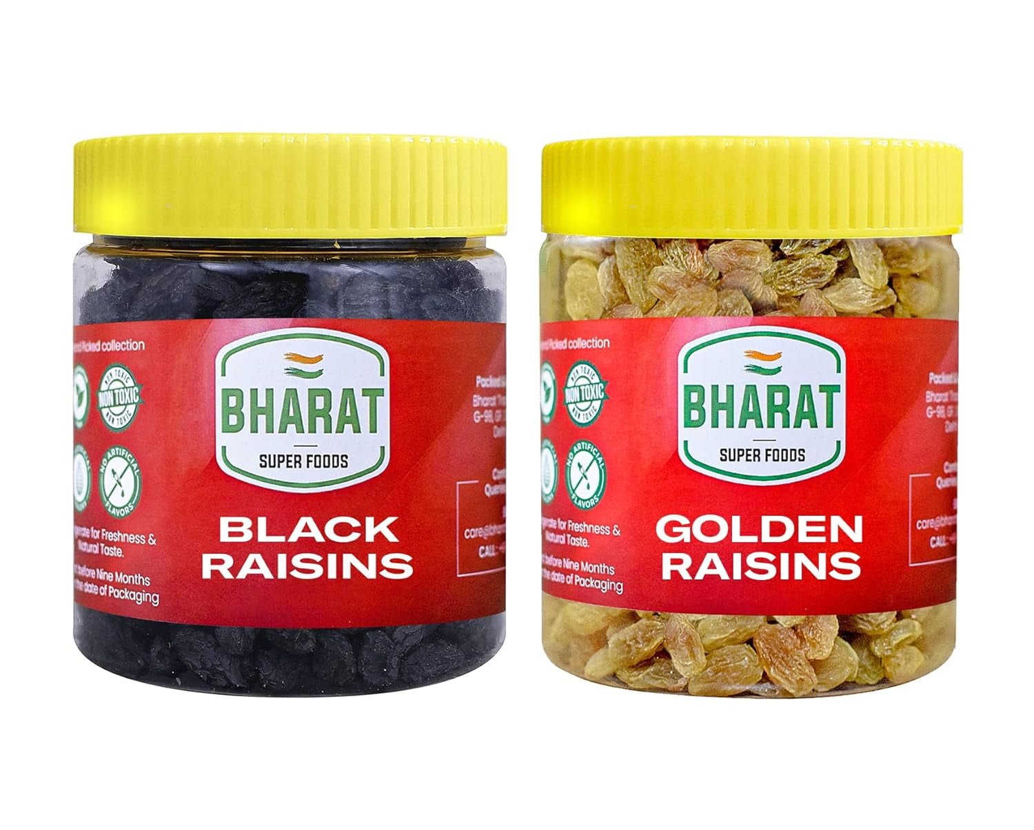 Premium Dry Fruits Combo Pack Golden Raisins (Kishmish) & Black Raisins ...