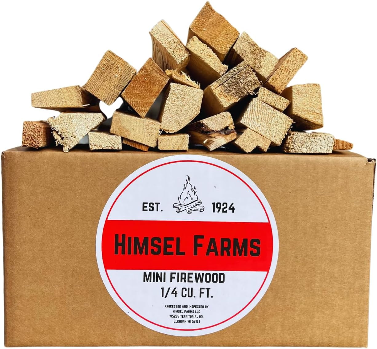 Premium Dry Pine Mini Firewood, 6lbs/Pack, All-Natural Wood, Easy ...