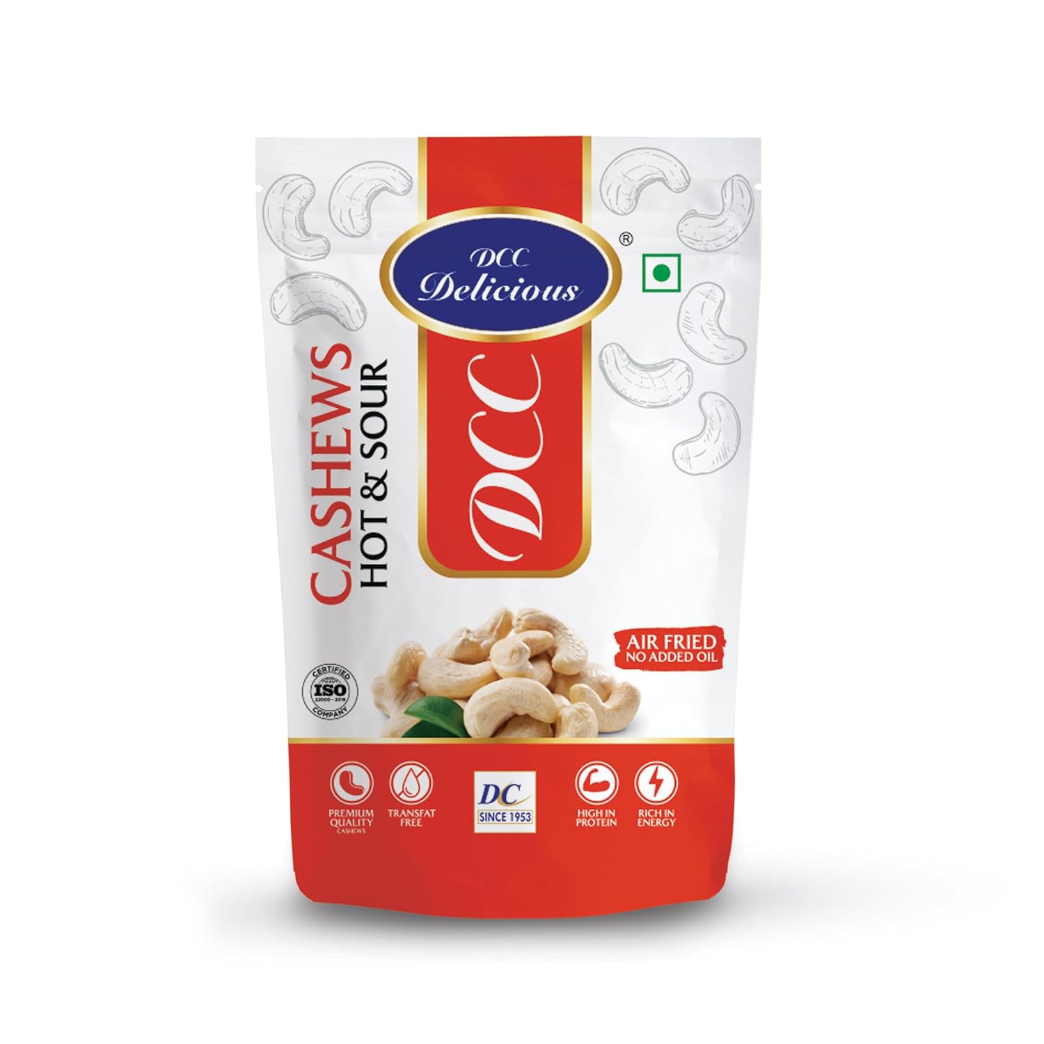 Premium Dry Roasted Cashew Hot & Sour Nuts By Dcc Delicious 80gm, 2.8 ...