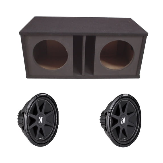 Premium Dual 15" Kicker C15 Loaded Subwoofer Box W/ 2 Ohms 10C15-4 ...