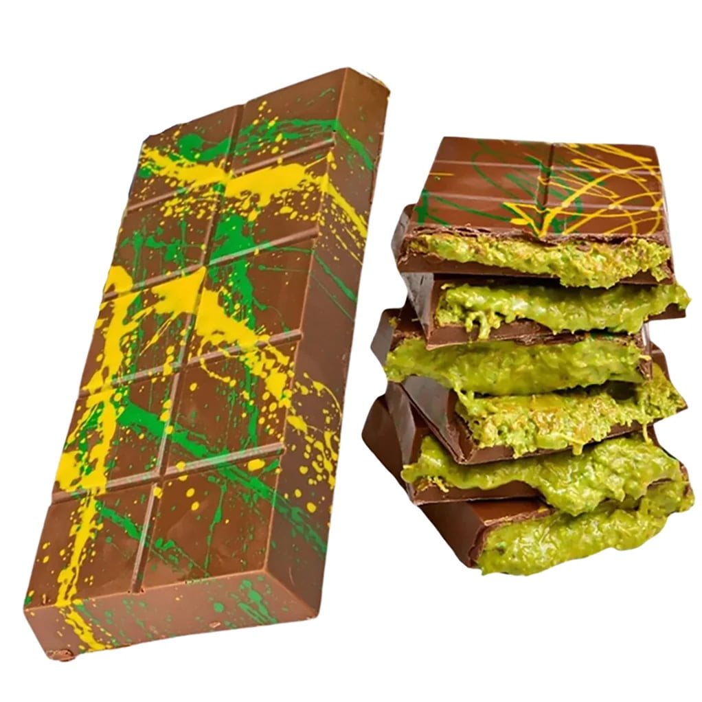 Dubai Chocolate, Milk Chocolate, Golden Kadayif Crisps, Tahini ...