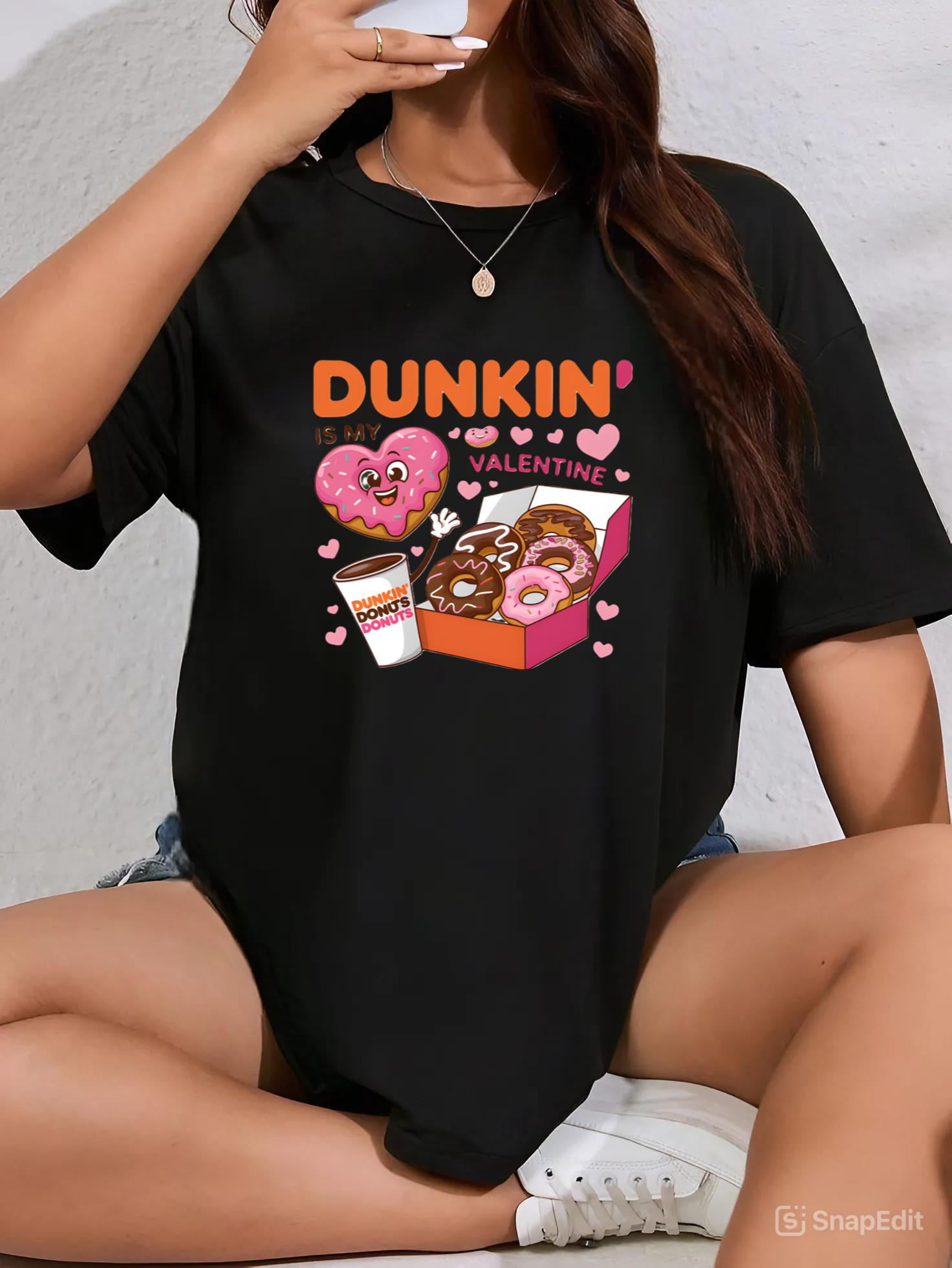 Premium Dunkin Donuts Valentines Day 2025 Coffee Fans Love Treats T Shirt To V40451, for men ...