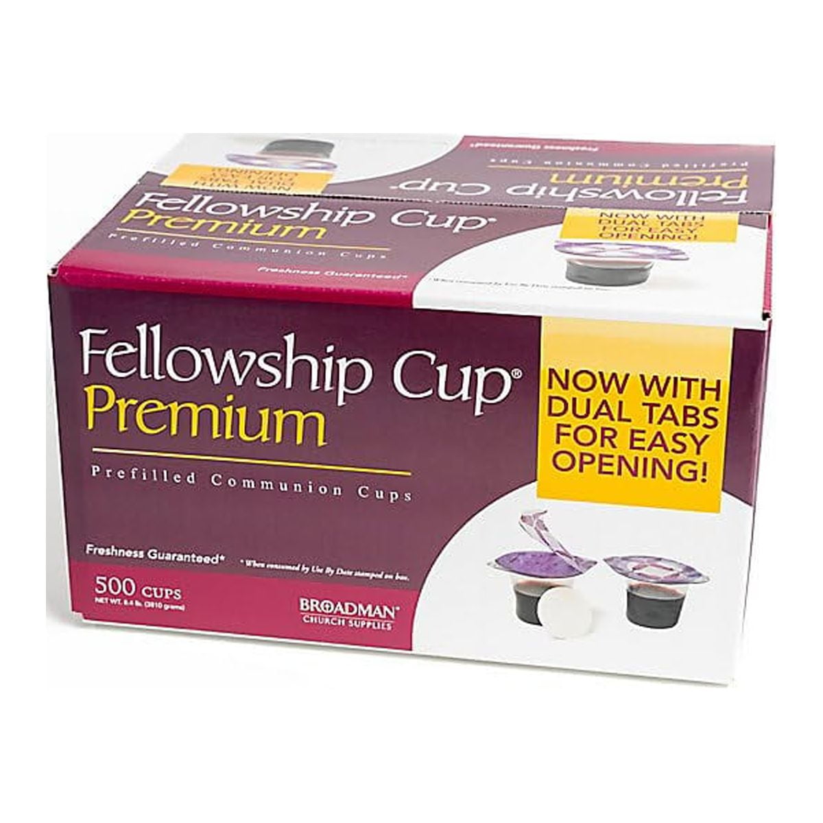 Premium Easy-to-Open Dual Tab, Pre-filled Communion Fellowship Cup, 100 ...