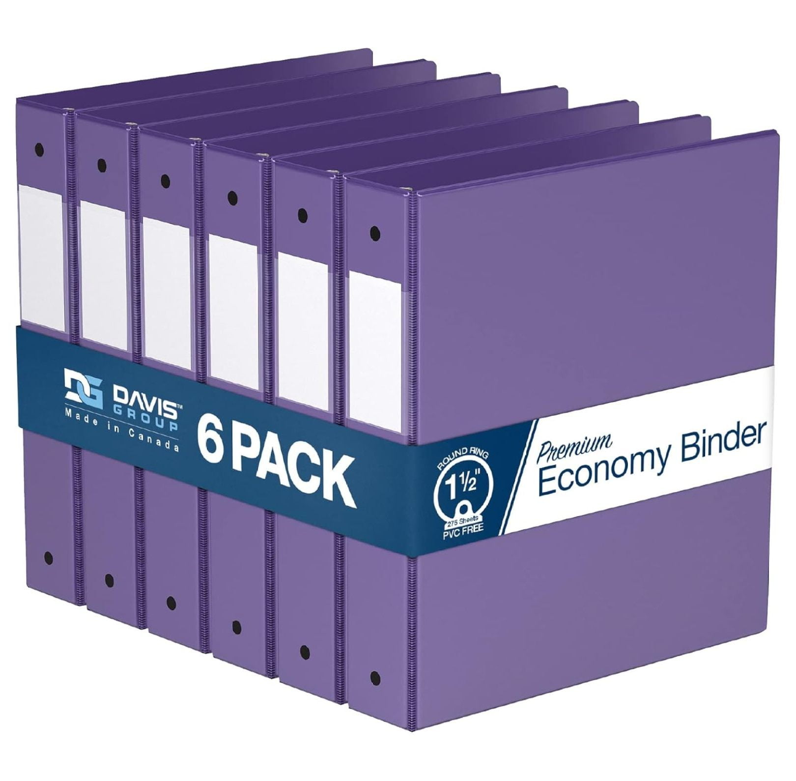 Premium Economy 1.5-Inch Binders, 3-Ring Binders for School, Office, or ...