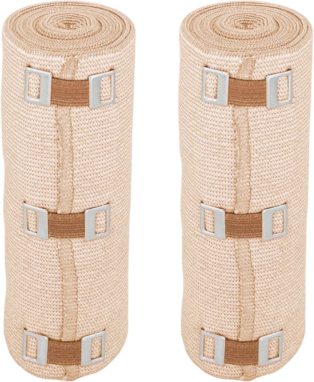 Premium Elastic Bandage Wrap (6" Wide, 2 Pack) - Made of USA Grown Soft ...