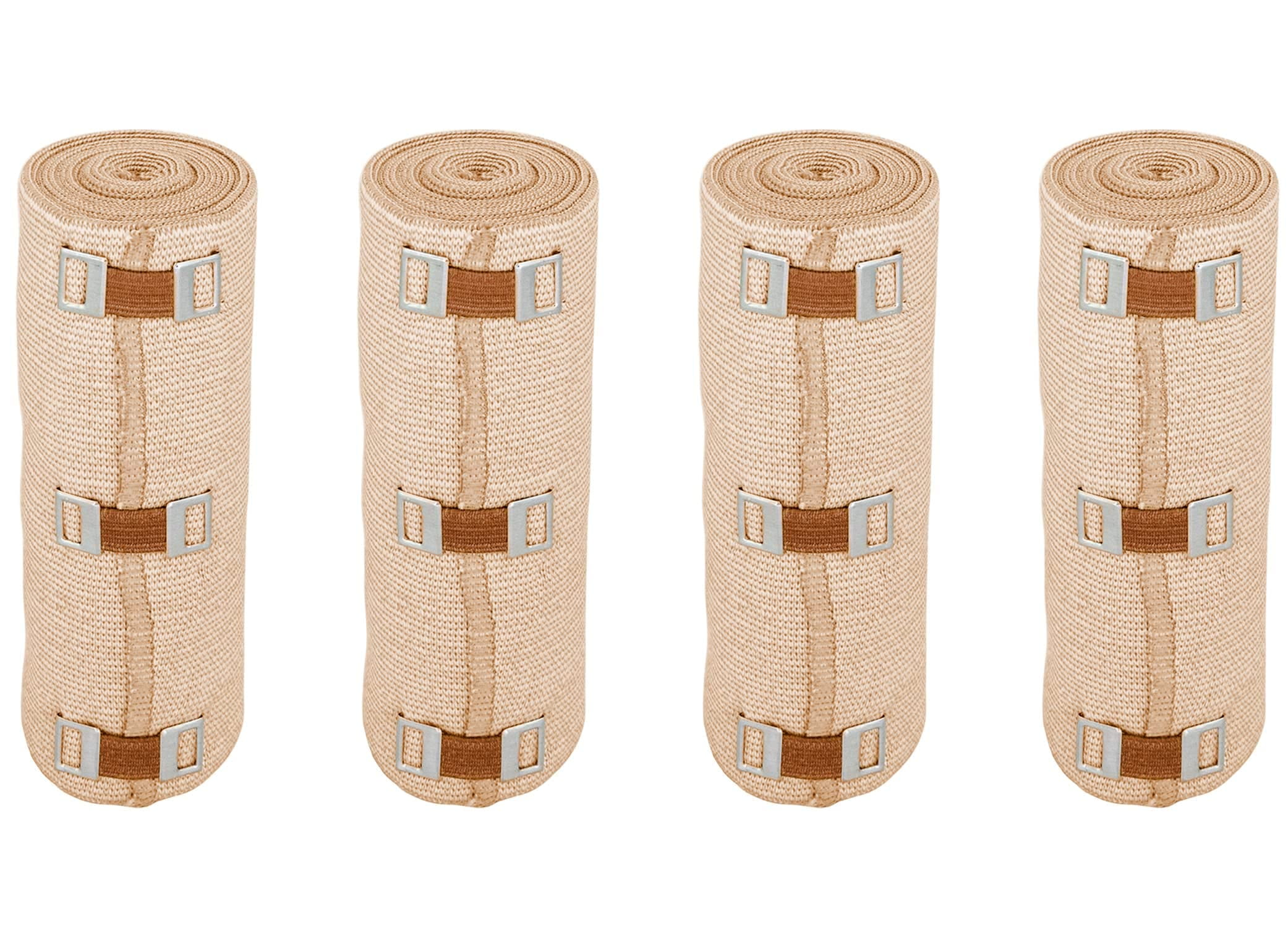 Premium Elastic Bandage Wrap (6" Wide, 4 Pack) - Made of USA Grown ...