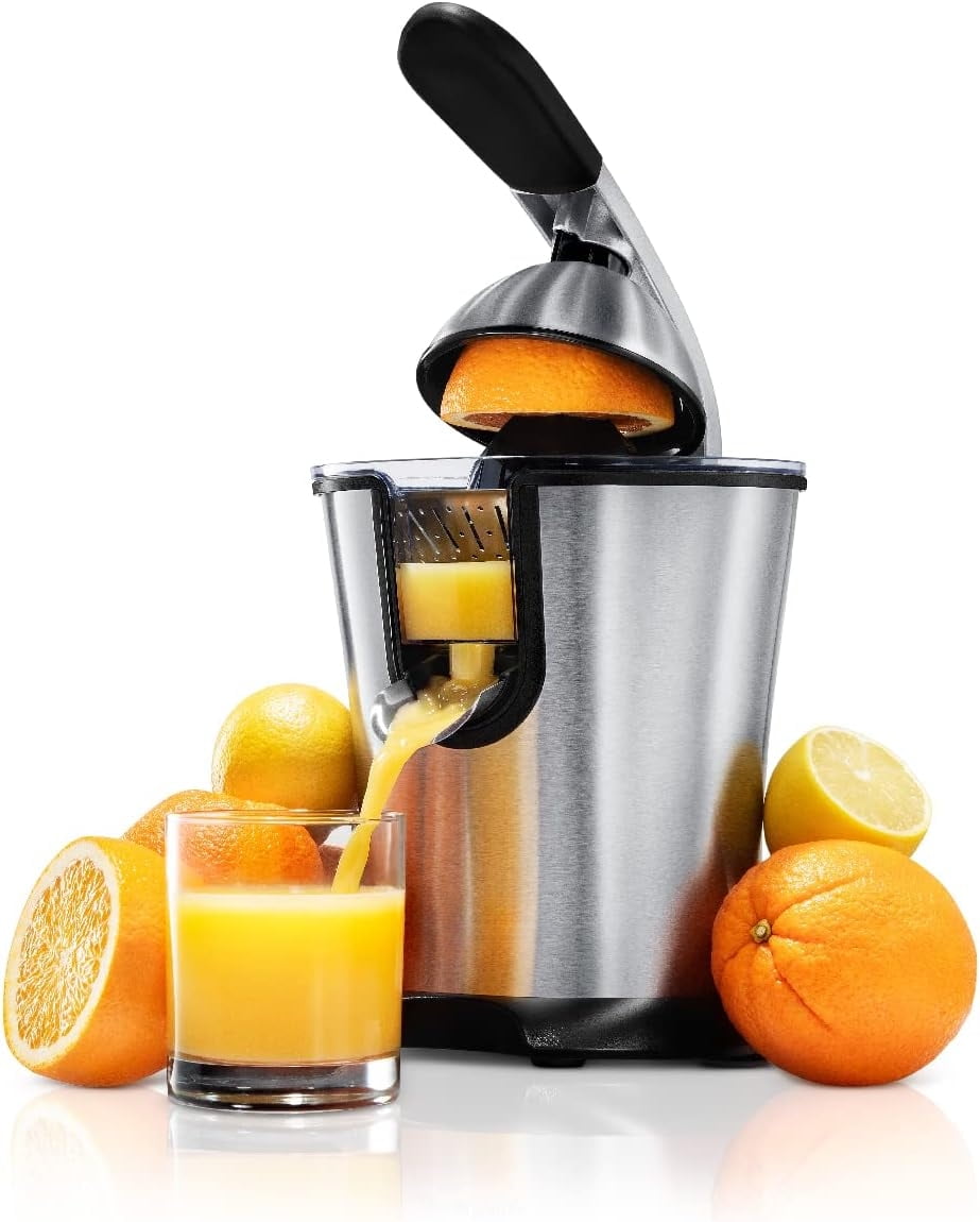 Premium Electric Orange Juicer | Stainless Steel Citrus Squeezer With ...