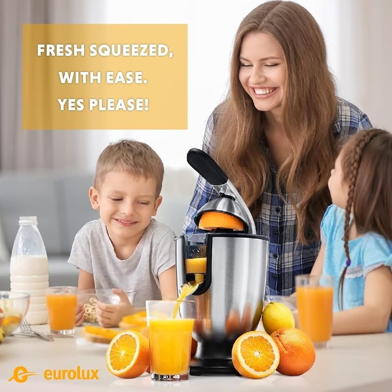 Premium Electric Orange Juicer | Stainless Steel Citrus Squeezer With ...