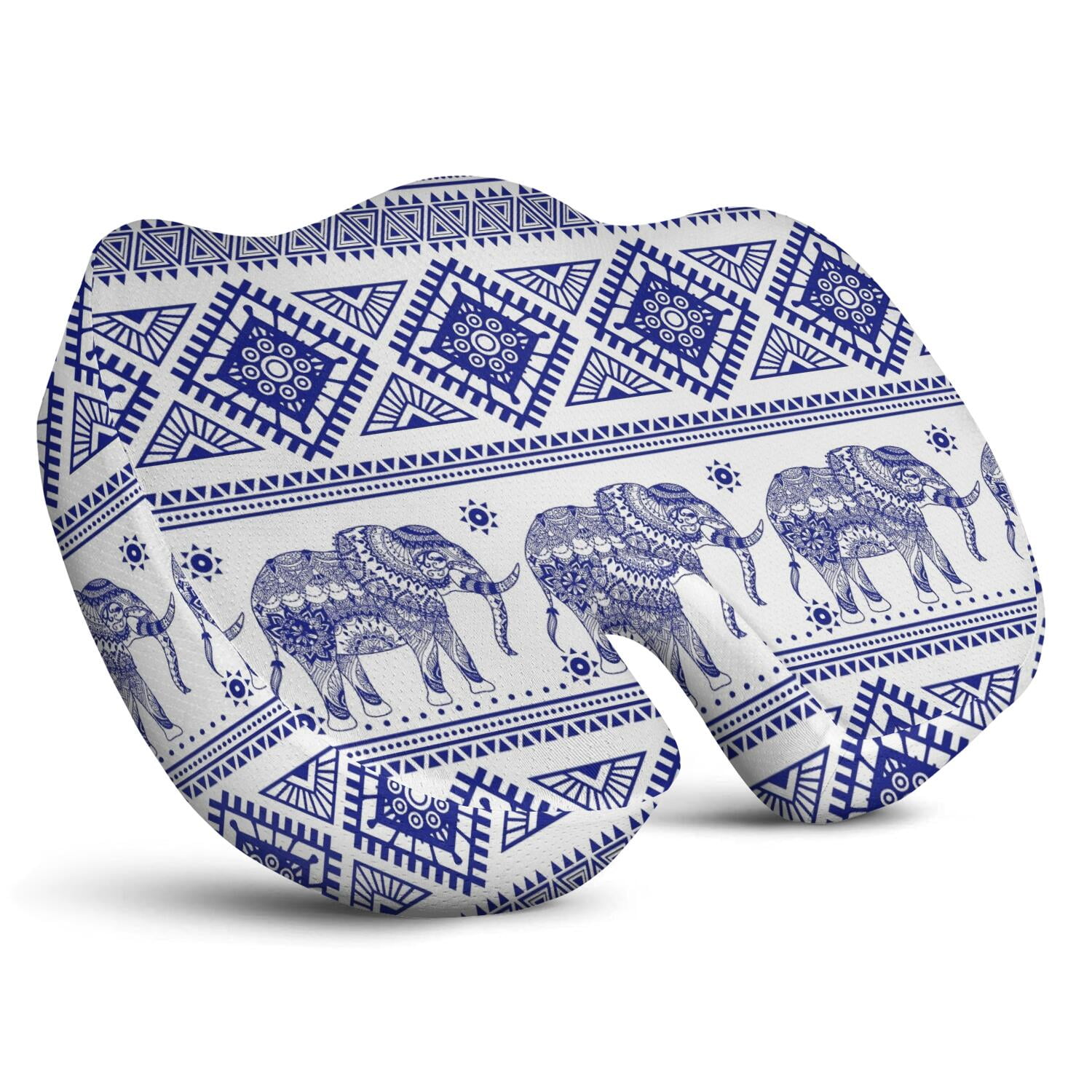 Premium Elephant Pattern Memory Foam Seat Cushion Ergonomic Chair Pad ...
