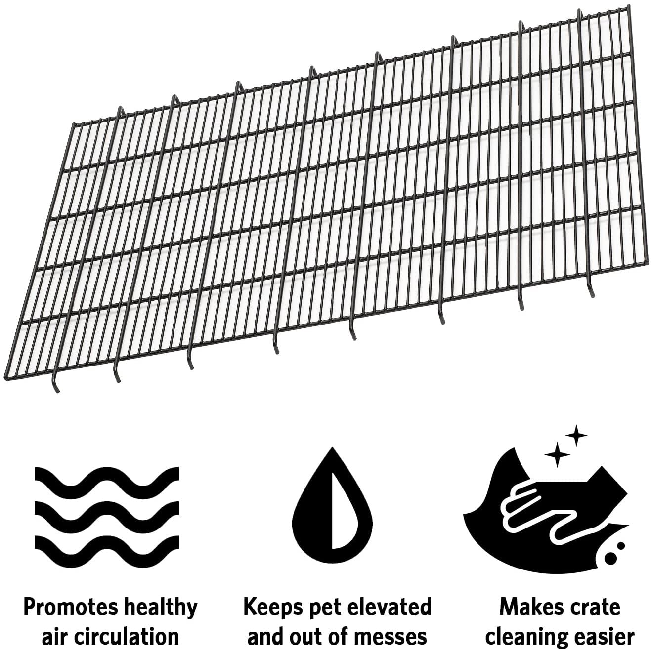 Premium Elevated Floor Grid for Medium Dog Crates - Compatible with ...