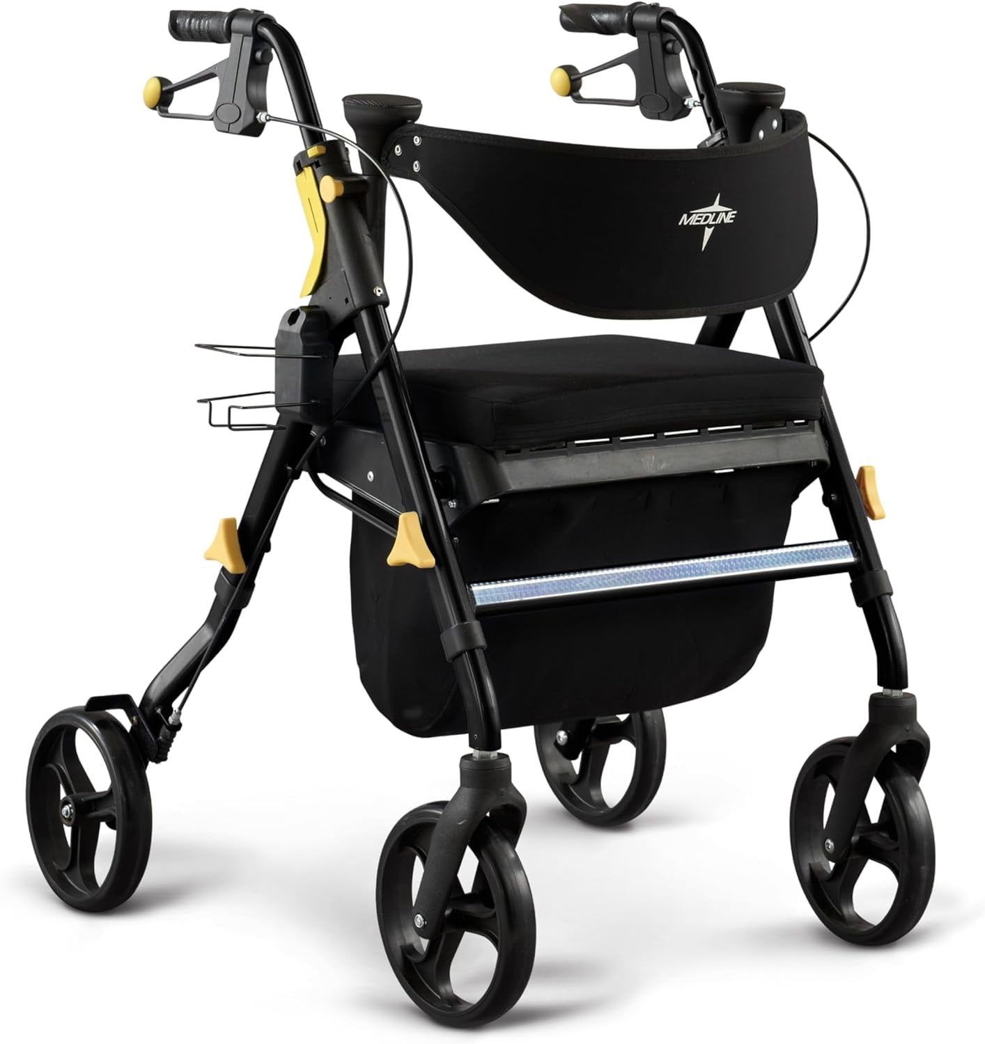 Premium Empower Folding Mobility Rollator Walker with Memory Foam Seat ...