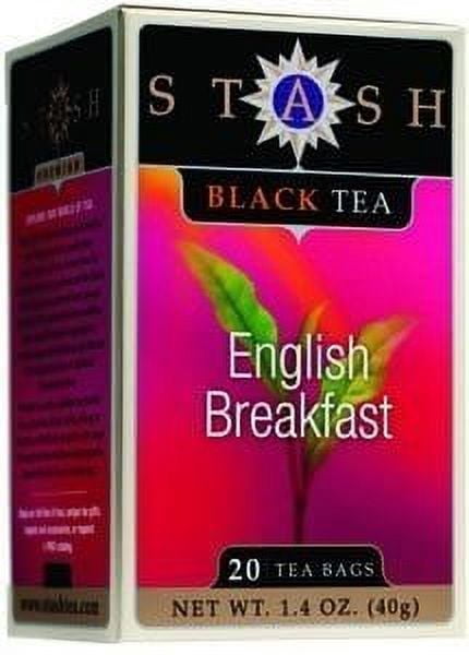 Premium English Breakfast Black Tea, Tea Bags, 20-Count Boxes (Pack of ...