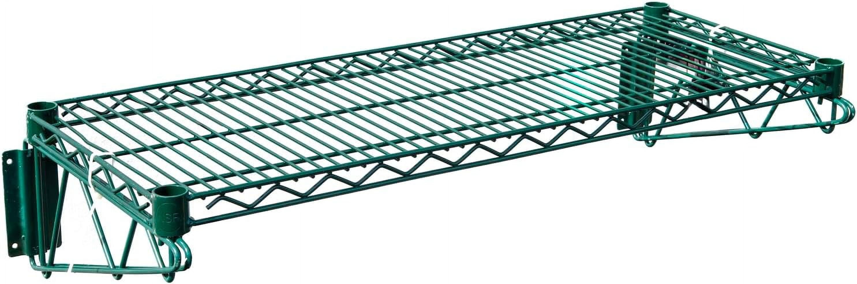 Premium Epoxy Green Wire Wall Shelf - Durable Storage, Utility, Food ...