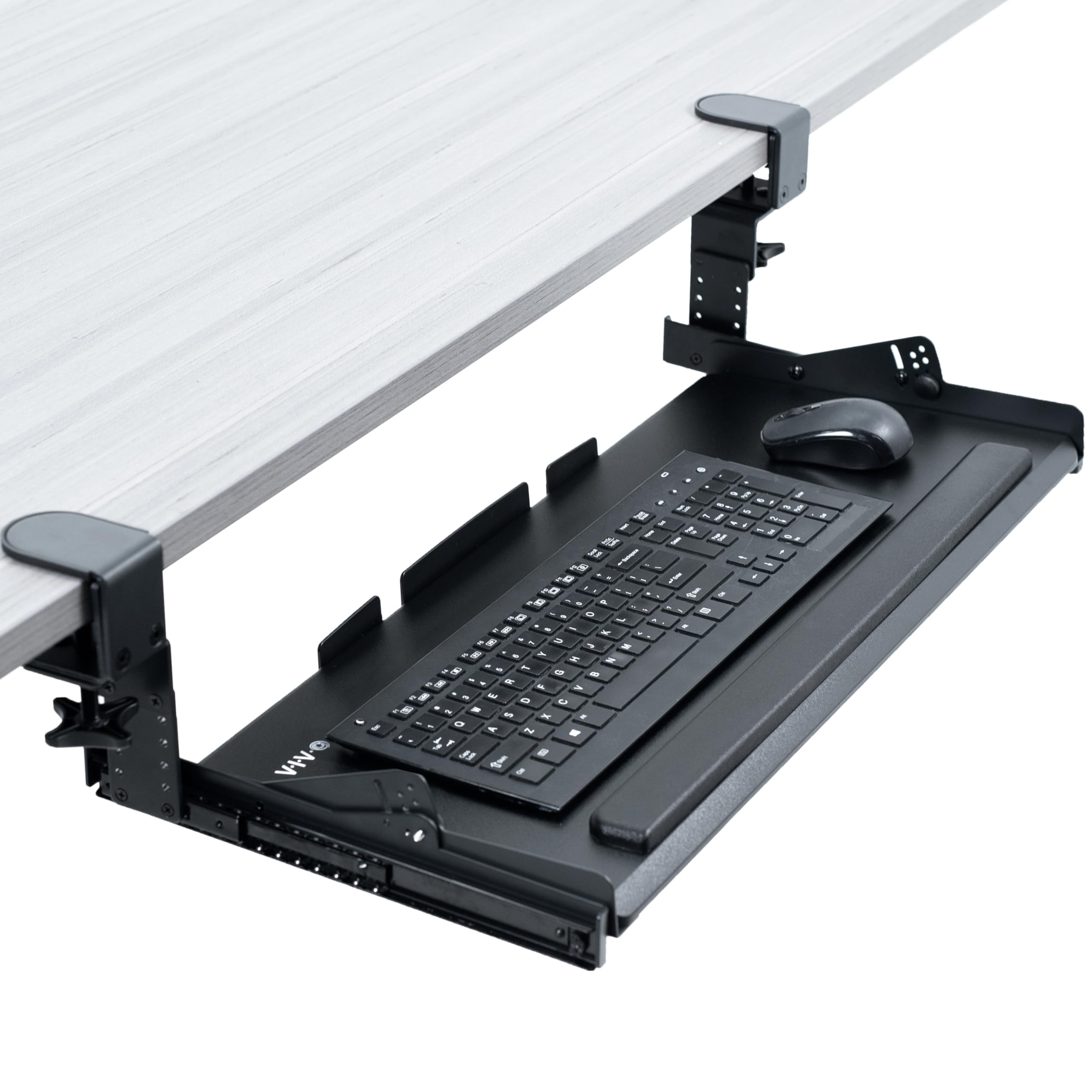 Premium Ergonomic Keyboard Tray with Height and Tilt Adjustment, Swivel ...
