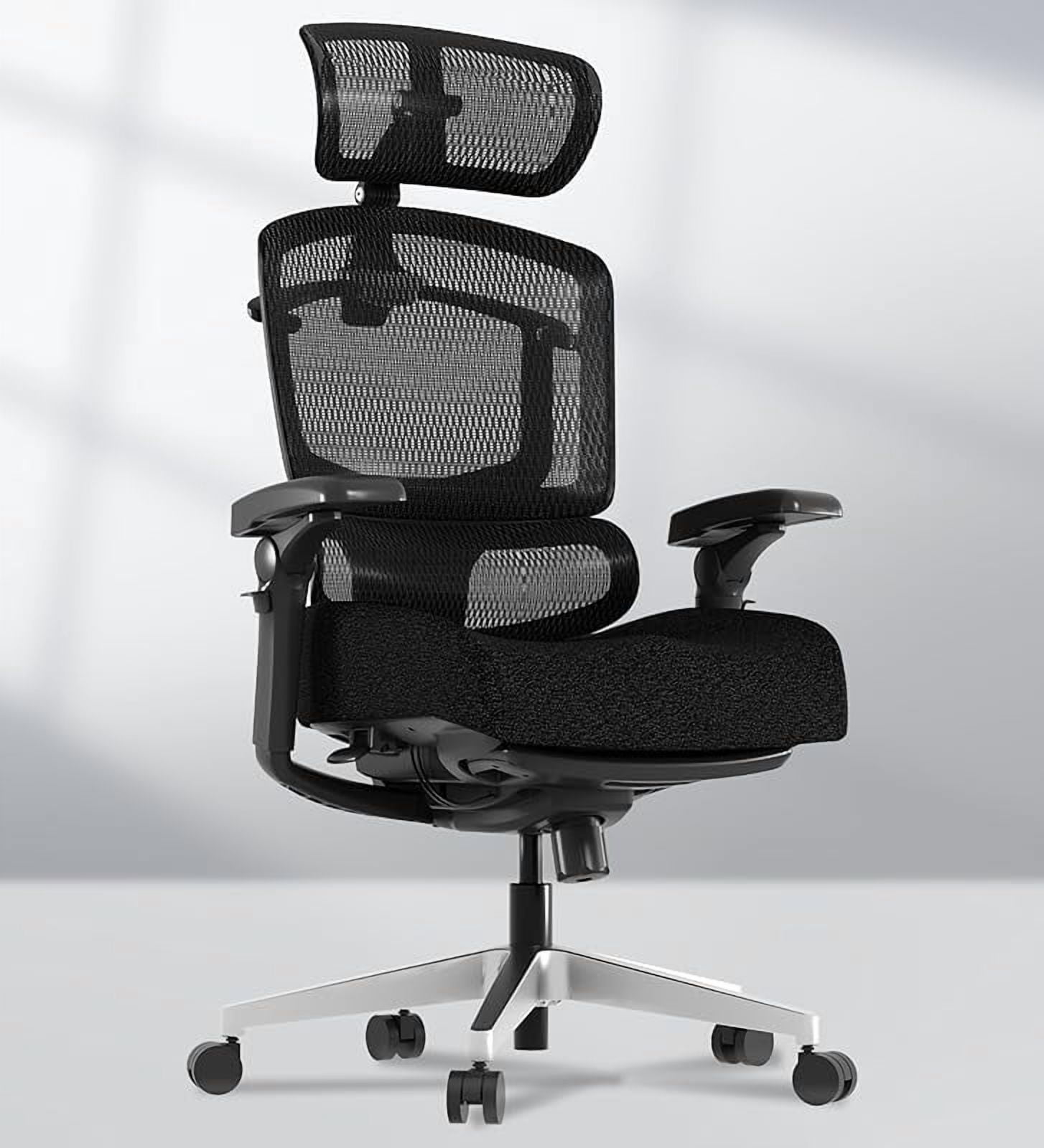 Premium Ergonomic Office Chair with Footrest- Adjustable 3D Armrests ...