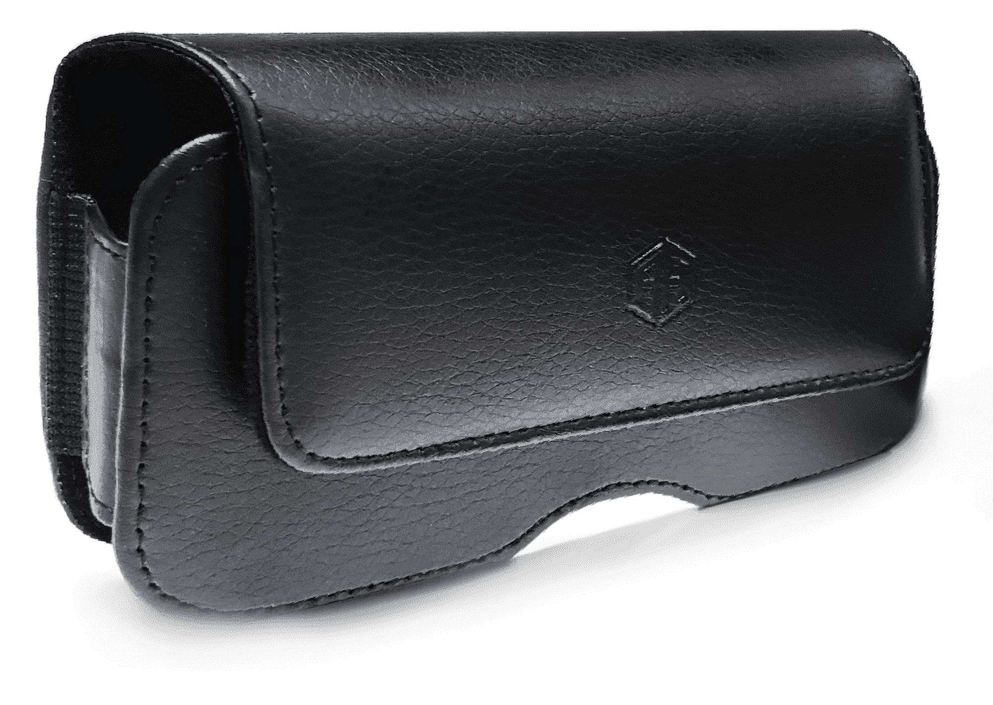 6.5-inch Vertical Black PU Leather Universal Cell Phone Holster Pouch ...